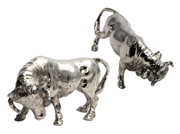 Sterling silver bull figurine - Andre Burgos Epicurean Antiques